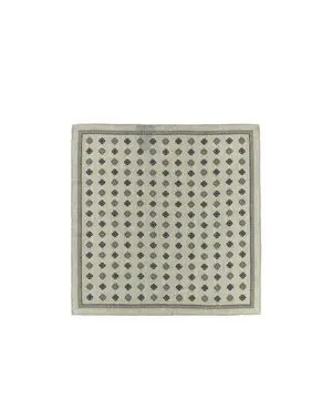 Brunello Cucinelli Geometric-patterned Pocket Square - Nude