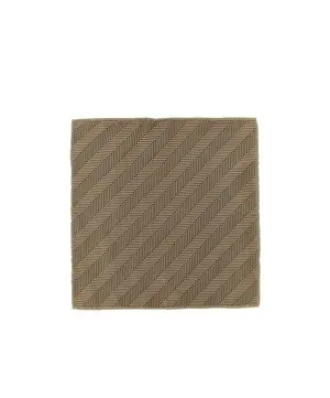 Brunello Cucinelli Geometric-patterned Pocket Square - Brown