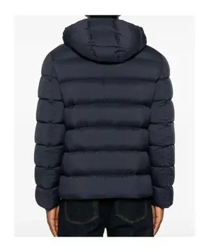 Herno Quilted Hooded Jacket - Black