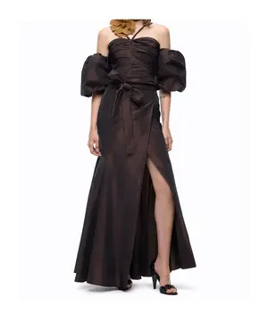 Pinko Crop Top With Puff Sleeves