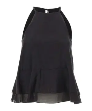 KAOS Ruffled Sleeveless Top