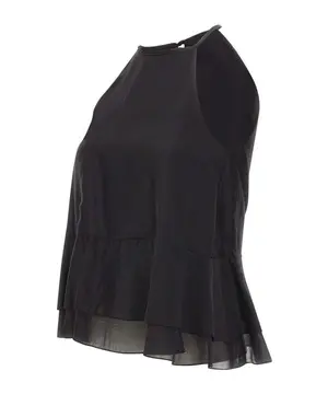 KAOS Ruffled Sleeveless Top