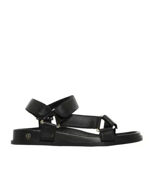 ANINE BING Touch-strap Sandals - Black