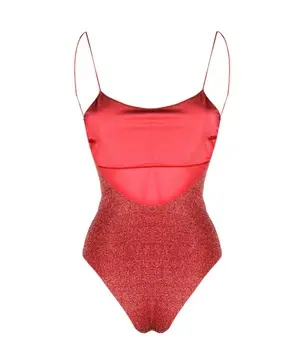 Oseree Metallic Effect One Piece Swimsuit