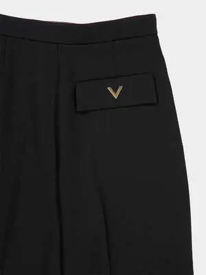 Valentino Garavani Vlogo Plaque Pleated Shorts