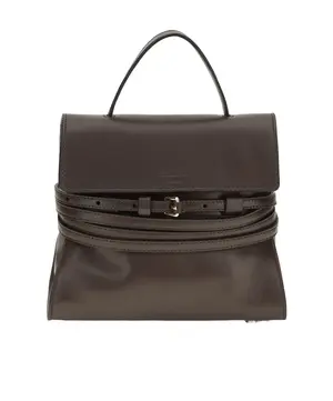 Moschino Logo-detail Belted Mini Bag - Brown