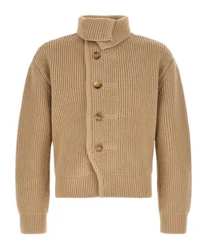 Dries Van Noten Chunky Cardigan With Lapel Collar - No