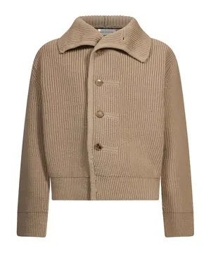 Dries Van Noten Long Sleeve Single-breasted Cardigan - Nude