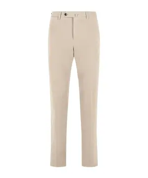 PT TORINO Casual Pants With Belt Loops - Ivory