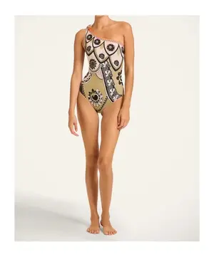 La DoubleJ Goddess One-shoulder One-piece Swimsuit