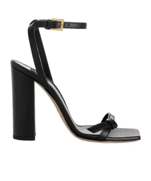Elisabetta Franchi Square-toe High-heeled Sandals - Black
