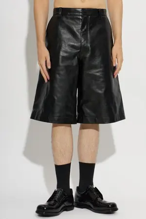 Balenciaga Leather Shorts