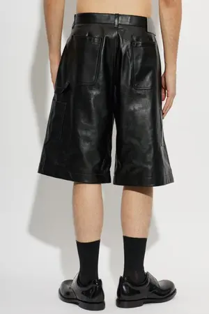 Balenciaga Leather Shorts