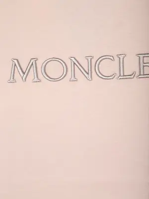 Moncler Logo Embroidered Crewneck T-shirt