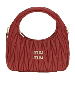 Miu Miu Zippered Shoulder Bag - Red