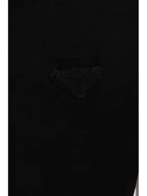 Prada Logo-patch Short-sleeve Polo Shirt