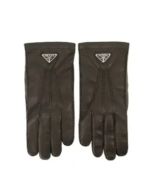 Prada Logo Gloves