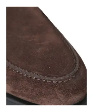 Santoni Round Toe Slip-on Loafers