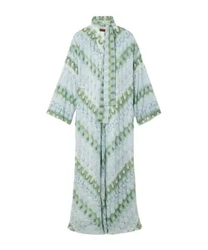 Missoni Gradient Feather Print Long Cover-up