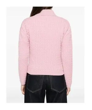 PATOU Jp Cable-knit Polo Sweater