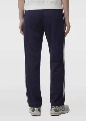 SPORTY  RICH Dark Navy Blue Classic Logo Retro Sweatpants