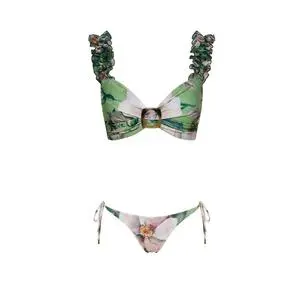 NUR KARAATA Floral Bikini Set
