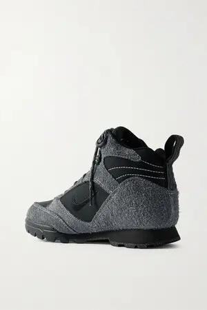 Nike Torre Mid Mesh And Brushed Suede Sneakers