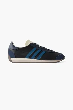 Adidas Country Suedetrimmed Leather Sneakers