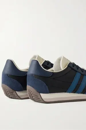 Adidas Country Suedetrimmed Leather Sneakers