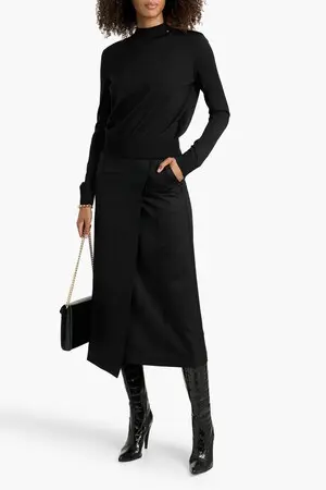 ANINE BING Monique Merino Wool And Cashmere-blend Sweater
