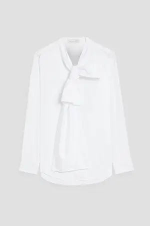Dries Van Noten Tieneck Cottonpoplin Shirt