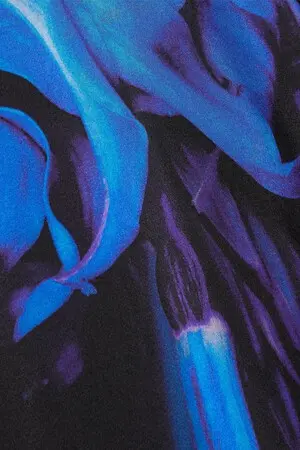 Dries Van Noten Printed Silk Drawstring Pants