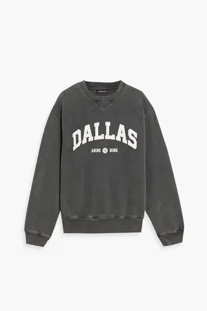 ANINE BING Ramona Printed French Cotton Terry Sweatshirt