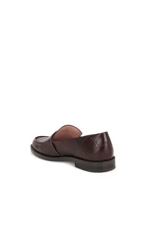 FAVORITE DAUGHTER Lola Croc-embossed Leather Loafers