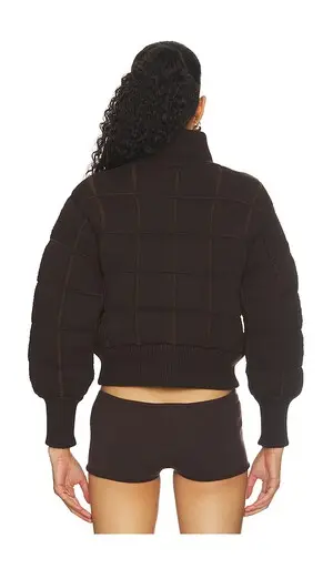 ISA BOULDER Ripped Quilt Bomber Jacket