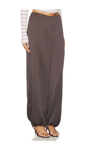 Vince Mid Waist Plisse Crinkle Pant