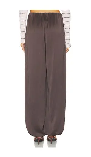 Vince Mid Waist Plisse Crinkle Pant