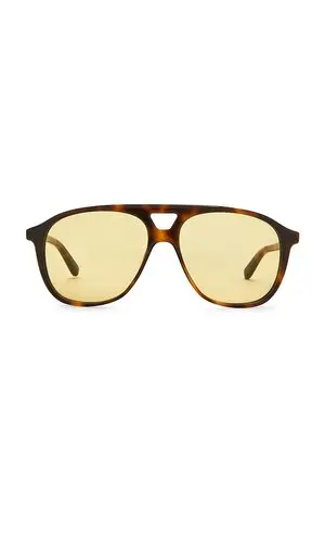 Chimi Uma Sunglasses In Brown - Cloudy Tortoise