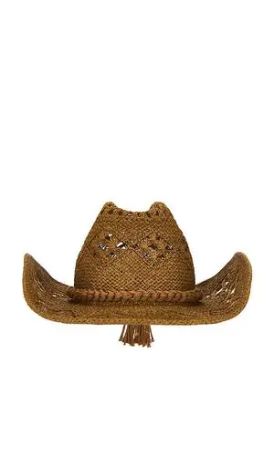 Gigi Pip Remy Cowboy Hat In Brown - Honey