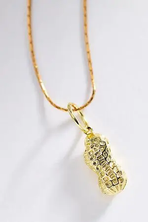 GOLDBUG COLLECTION 18k -plated Brass Peanut Charm