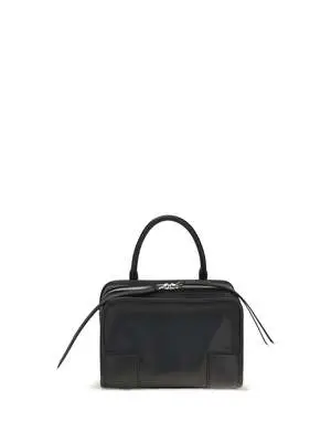 Loewe Small Amazona 180 Handbag In Calfskin - Black