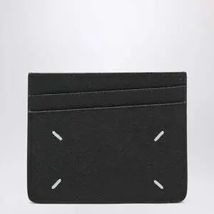 MAISON MARGIELA Four Stitches Card Holder In Calf Leather - Black