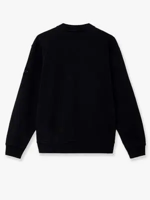 Stone Island Cotton Sweatshirt With Side Logo Patch