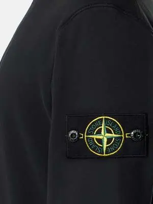 Stone Island Cotton Sweatshirt With Side Logo Patch