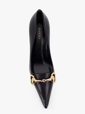 Gucci Boulevard Leather Pumps - Black