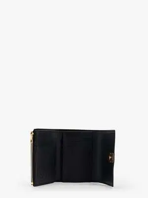 Loewe Anagram Leather Wallet With Front Logo