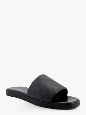 Gucci Denim Sandals With Gg Motif