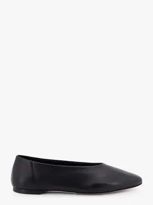 TOTEME Leather Ballerinas - Black