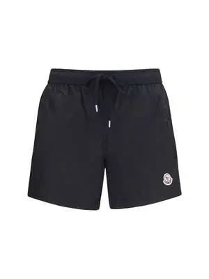 Moncler Logo Swim Shorts - Black