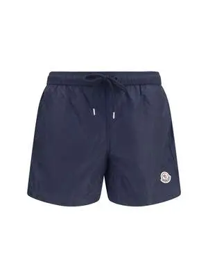 Moncler Moncler Logo Swim Shorts Blue